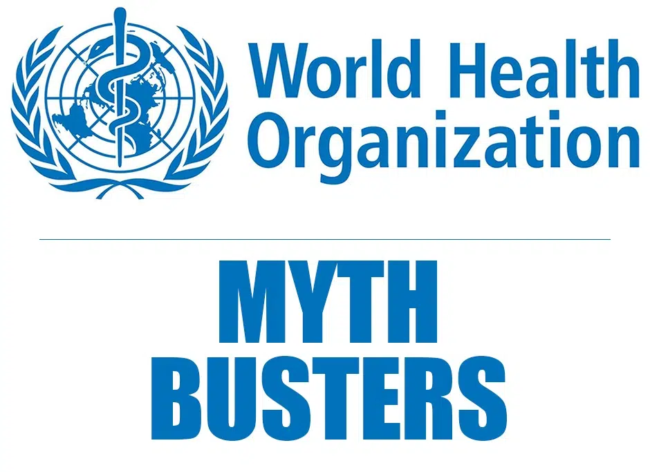 Myth Busters | The World Health Organization (WHO) | CFNR Network