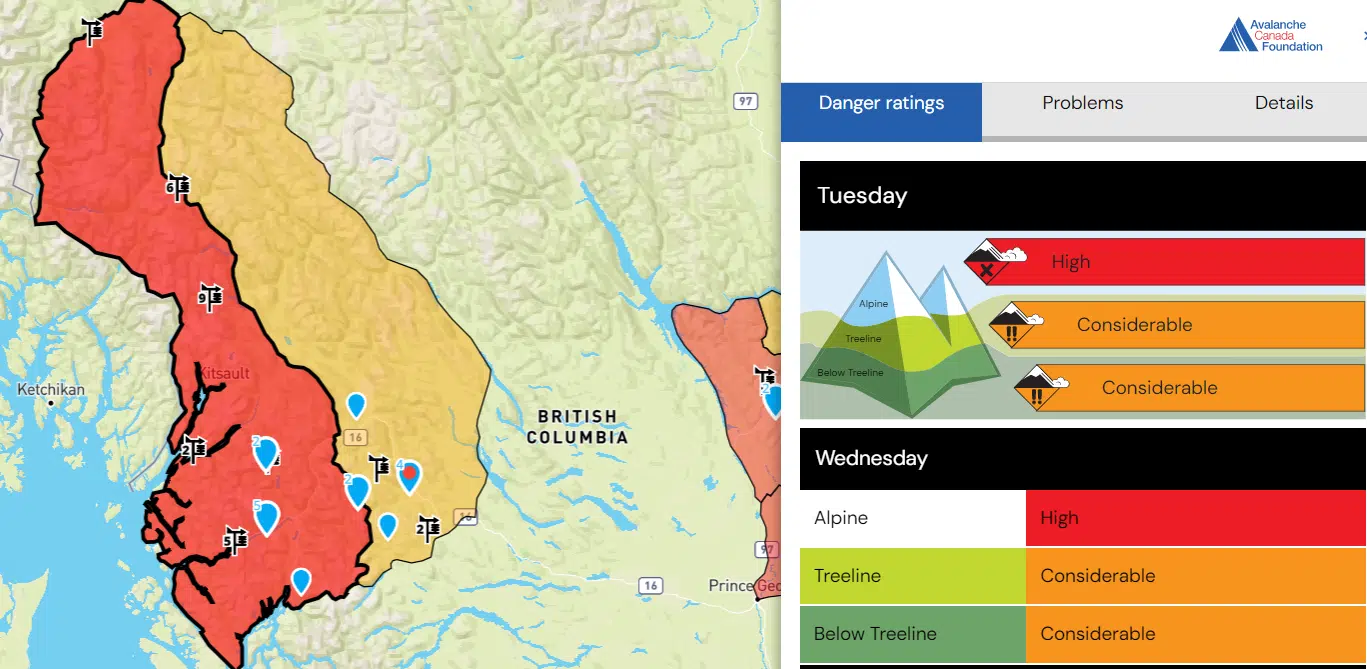 Avalanche Risks Remain Very High for both Inland and Coastal Sections ...