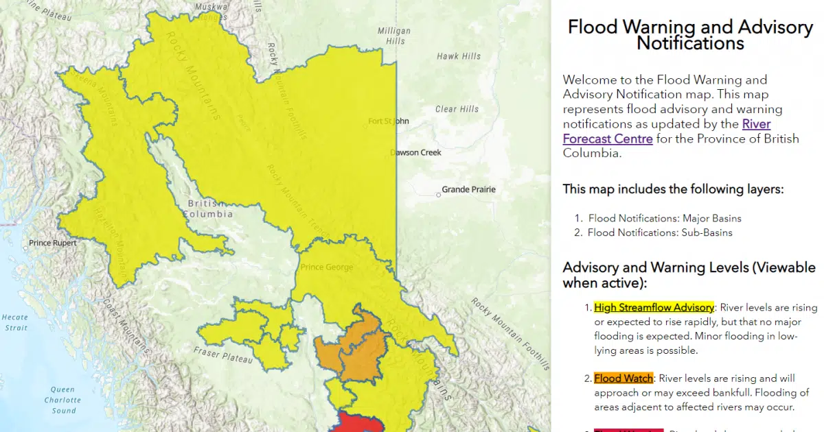 BC River Forecast Centre Maintains Advisories in the Northwest ...