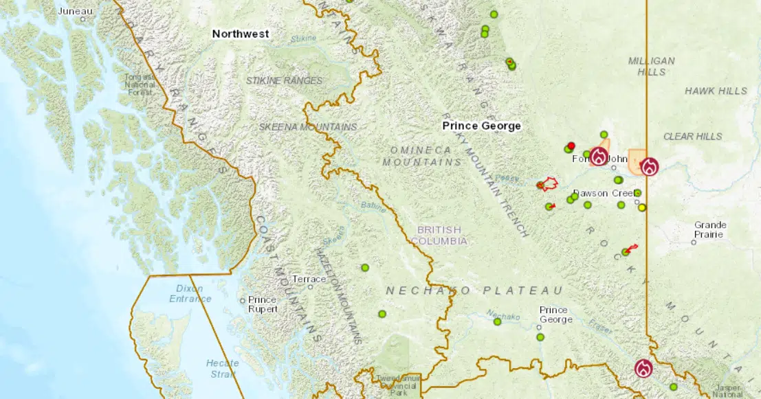 BC Wildfire Service Still Lists Three Fires of Note Province-Wide, All ...