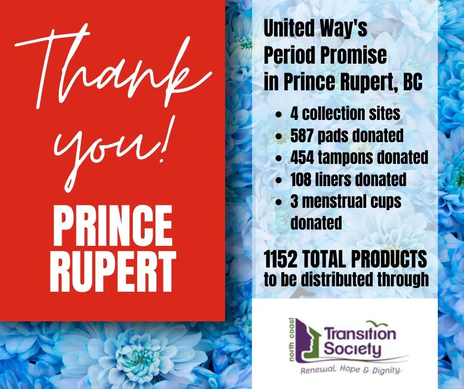 Prince Rupert Collects Over 1,100 Menstrual Products for Those in Need ...