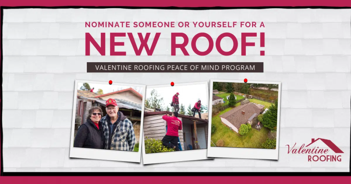 Valentine Roofing is Giving Away a Free Roof to Someone In Need ...