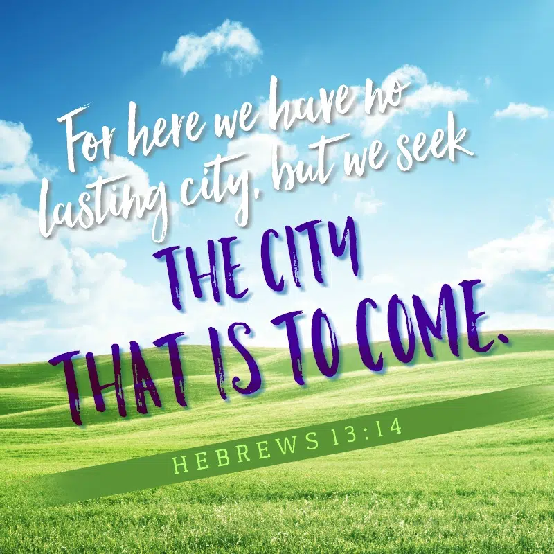 Hebrews 13:14 | KCIS 630