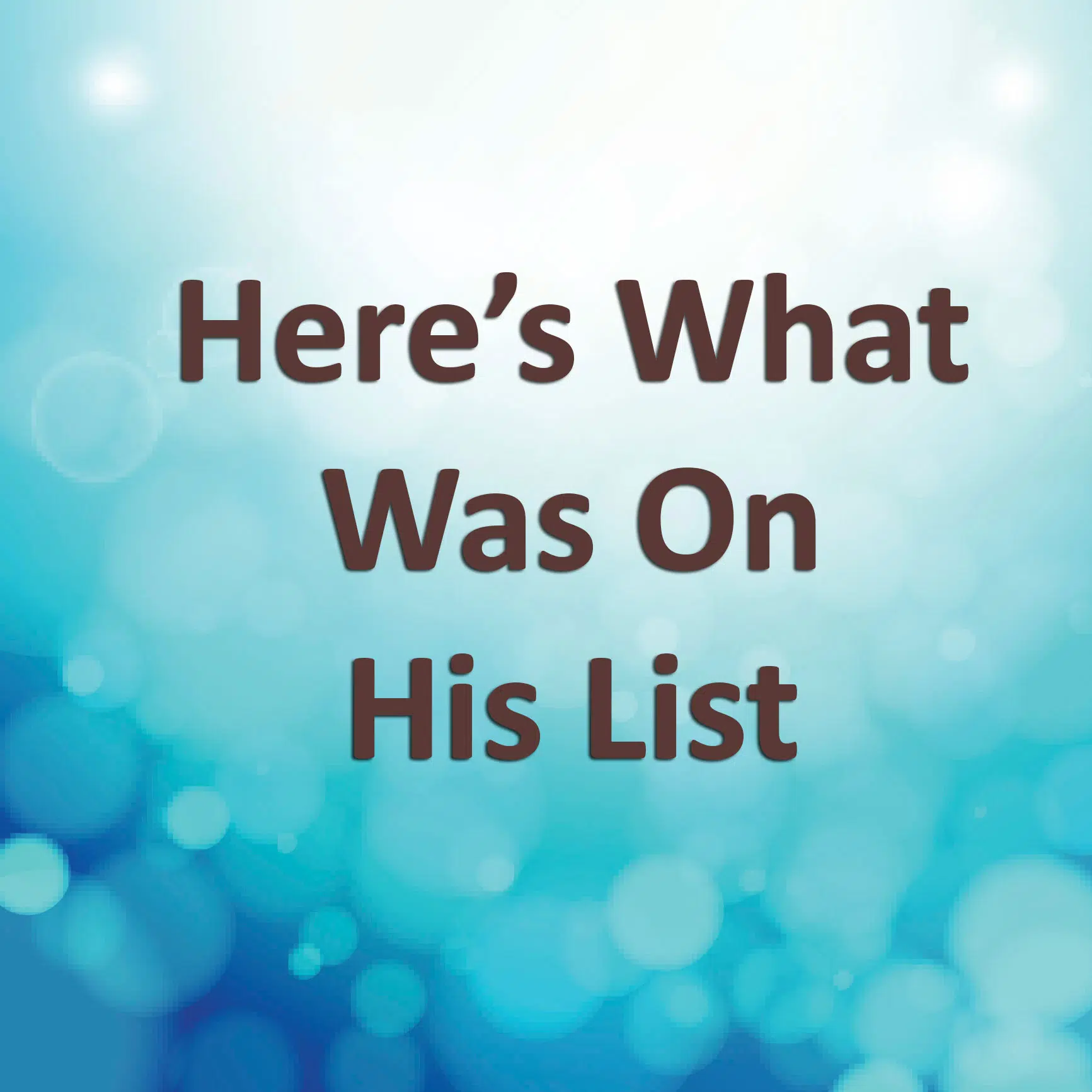 Here’s What Was On His List | AllMomDoes