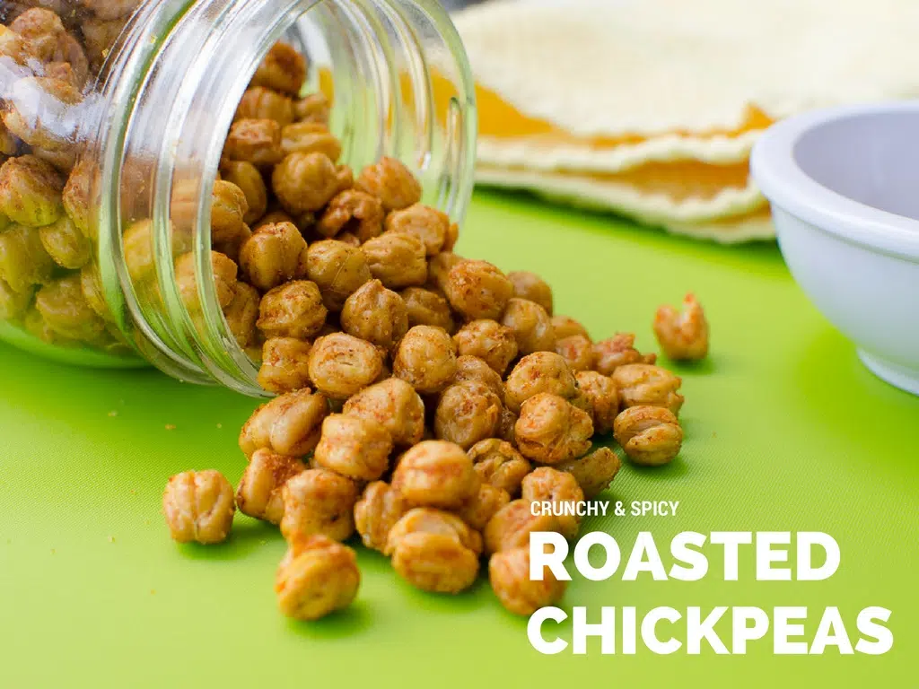 Happy Snacking: Crunchy & Spicy Roasted Chickpeas | AllMomDoes