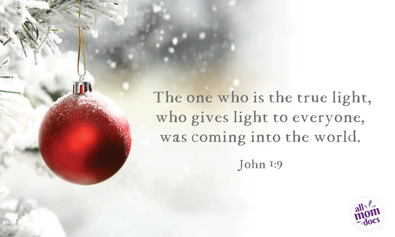 Bible Memory Verse + Coloring Page: John 1:9 | AllMomDoes