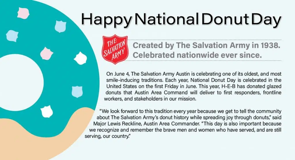 The Salvation Army Celebrates ‘A Day For Donuts’ | KOKE FM