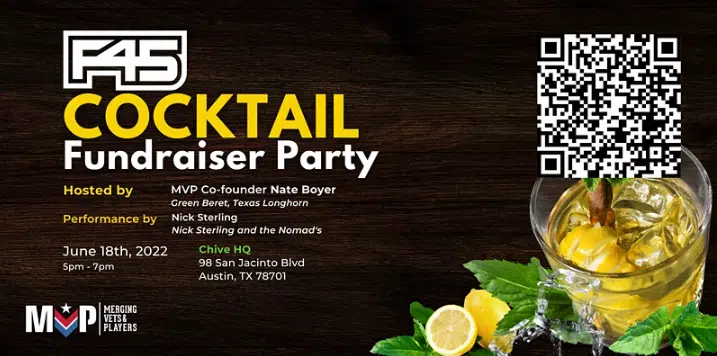 F45 Cocktail Fundraiser Party With Nate Boyer | KOKE FM