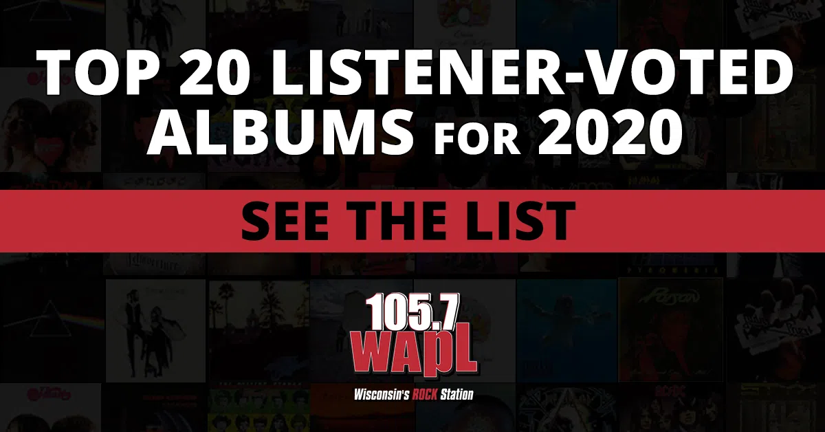 Top 20 Album Countdown: Full List [VIDEO] | 105.7 WAPL | Wisconsin's ...