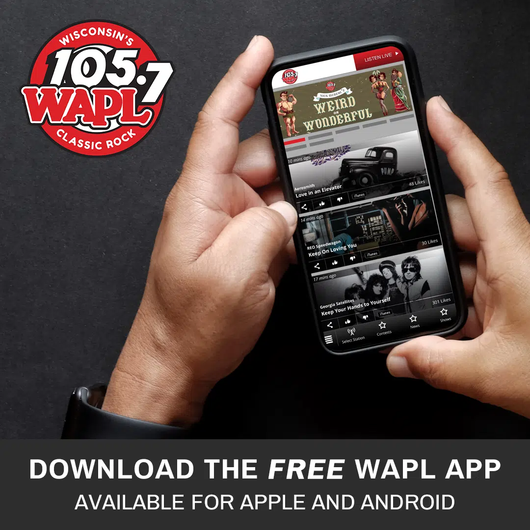 Mobile Apps | 105.7 WAPL | Wisconsin's Classic Rock