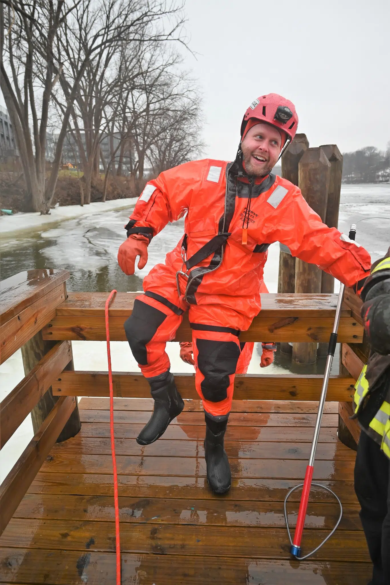 Appleton Mayor takes part in ice rescue training | 105.7 WAPL | The ...