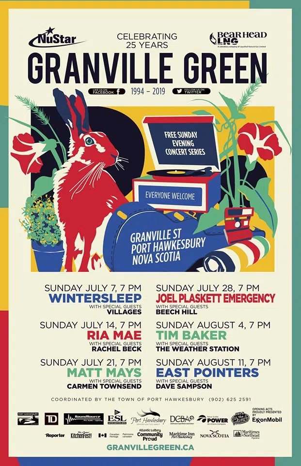 Granville Green line-up unveiled | 101.5 The Hawk