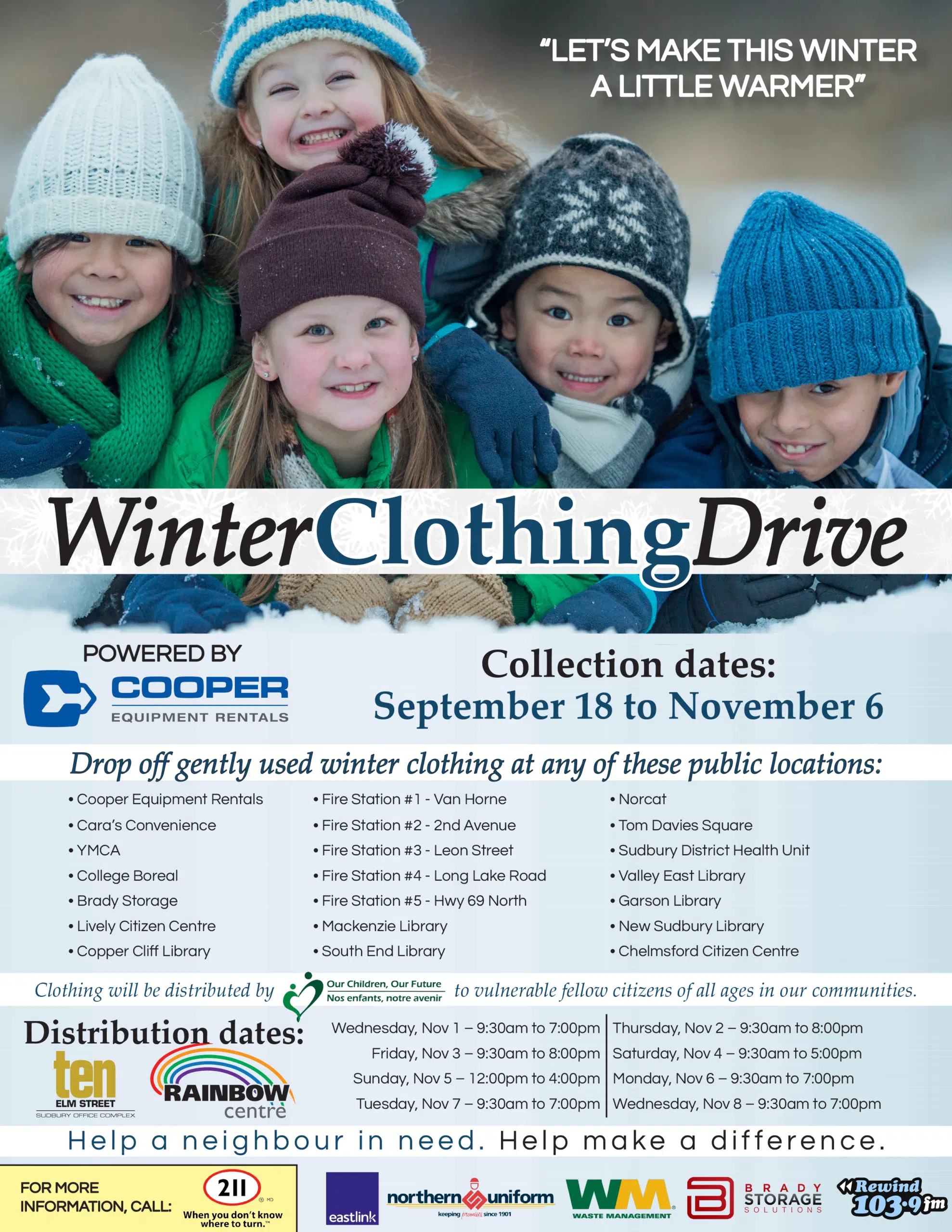 Winter Clothing Drive | rewind 103.9 - 70s 80s 90s