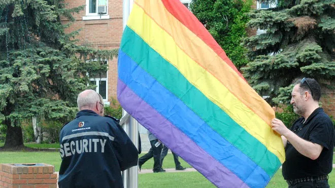 Largest crowd yet for P.A. Pride flag raising | paNOW