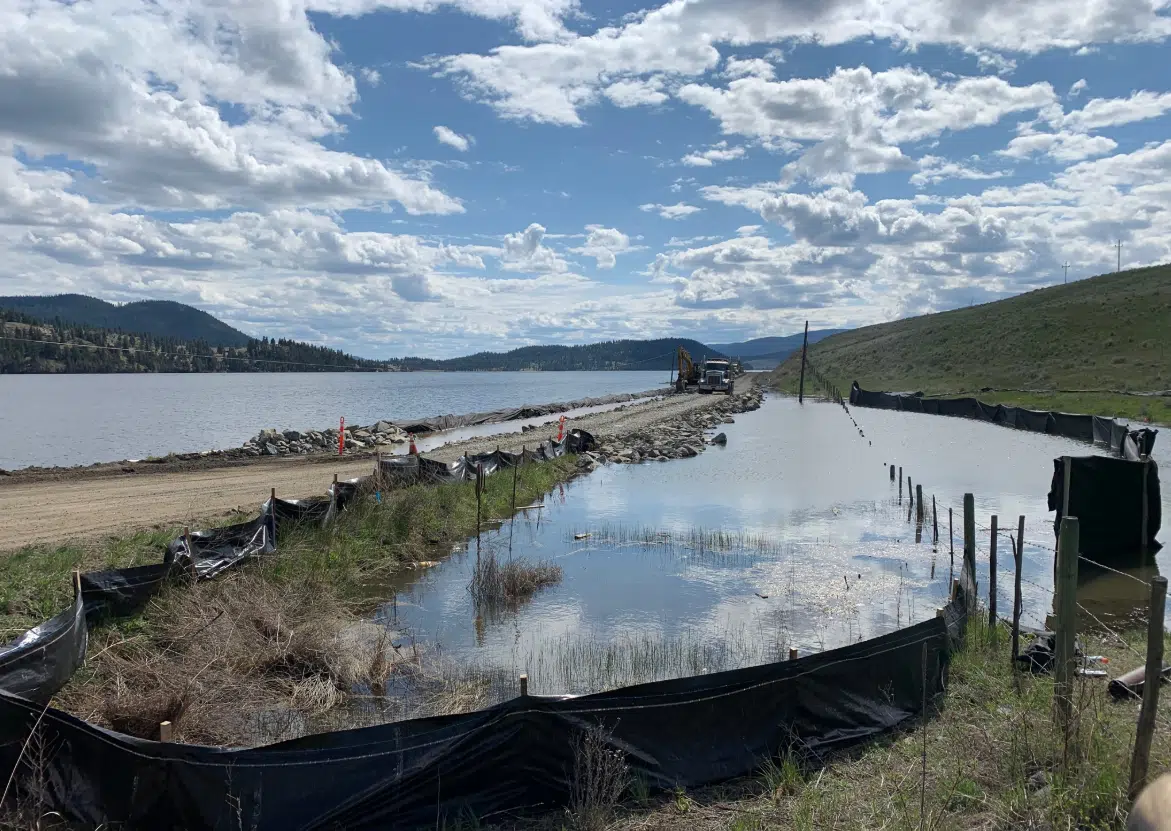 Update: Flooded Highway 5A at Stump Lake expected to reopen on Friday ...