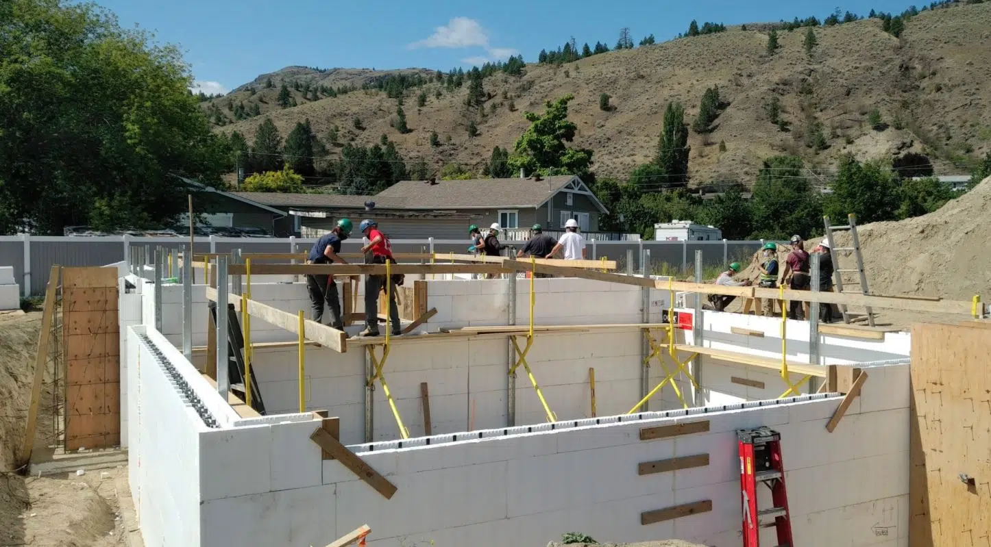 Work underway on what will become with 2021 Kamloops Y Dream Home ...