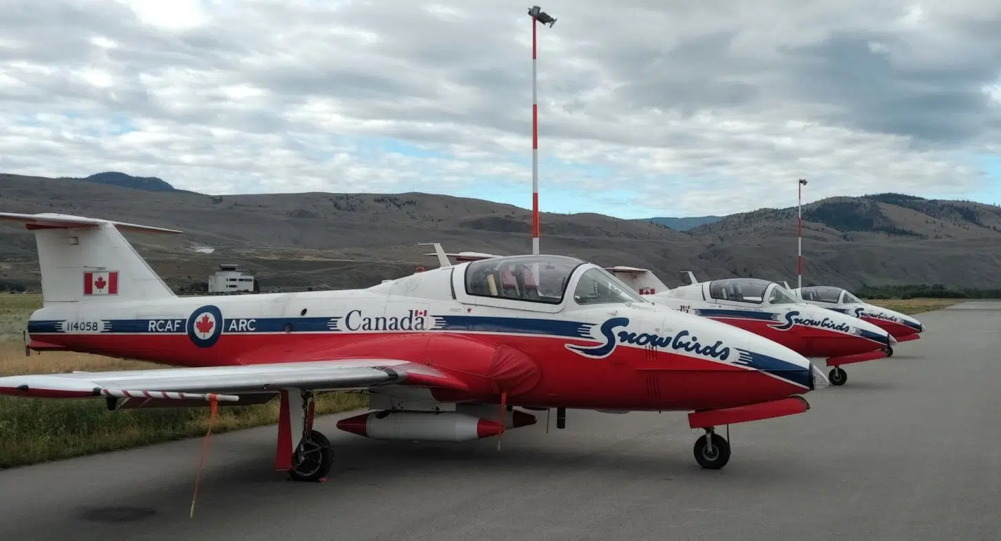 Two more Snowbirds Tutor Jets to leave Kamloops for Moose Jaw today ...