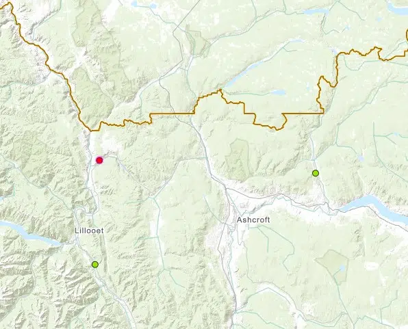 UPDATE – Evacuation Alert in place due to 20 hectare fire near Lillooet ...