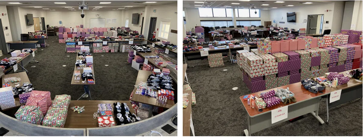 Hamper Filling at Horizon School Division | 98COOL