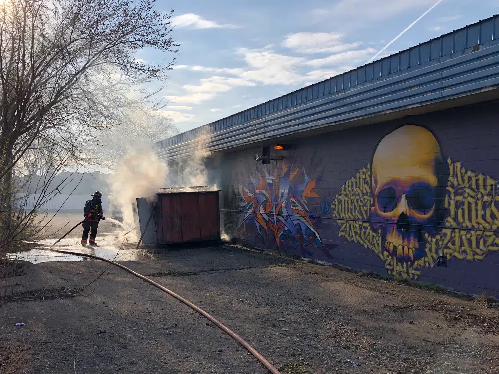 Shed Fire at 20th Street West | 92.9 The Bull