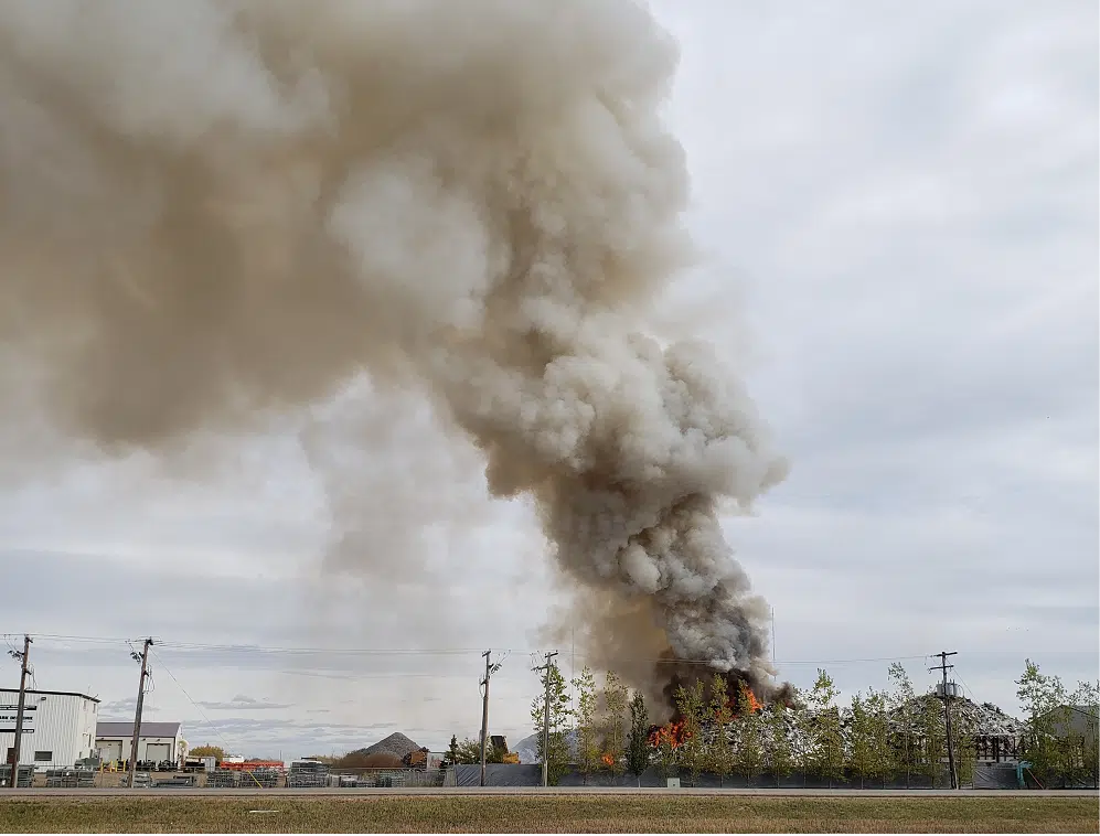 Crews Work Into the Night Fighting Salvage Fire | 98COOL