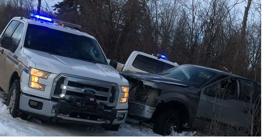 RCMP Police Cruisers Damaged in Alberta Pursuit | Country 600 CJWW