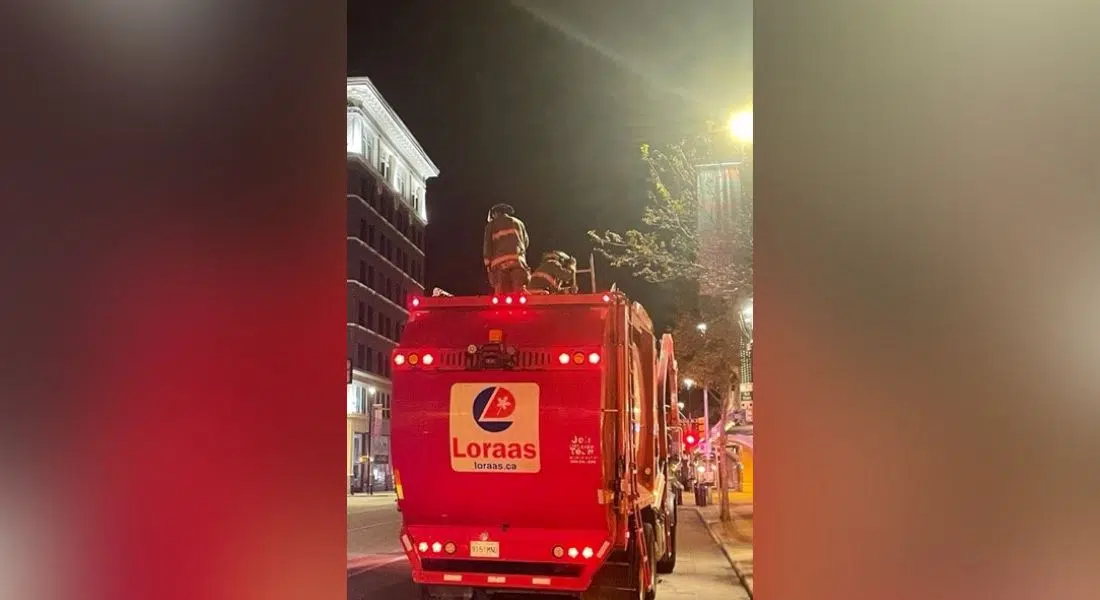 Man rescued from Loraas truck early Friday morning in downtown ...