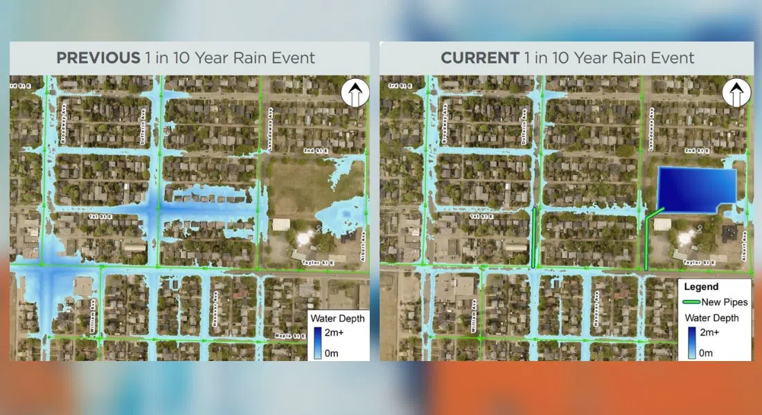 First of nine new storm ponds help to mitigate basement flooding ...
