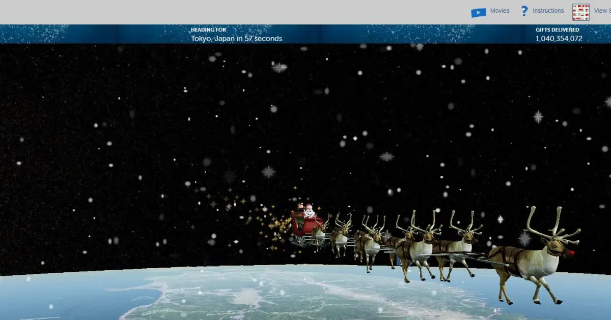 NORAD Santa Tracker is up and running! | 92.9 The Bull