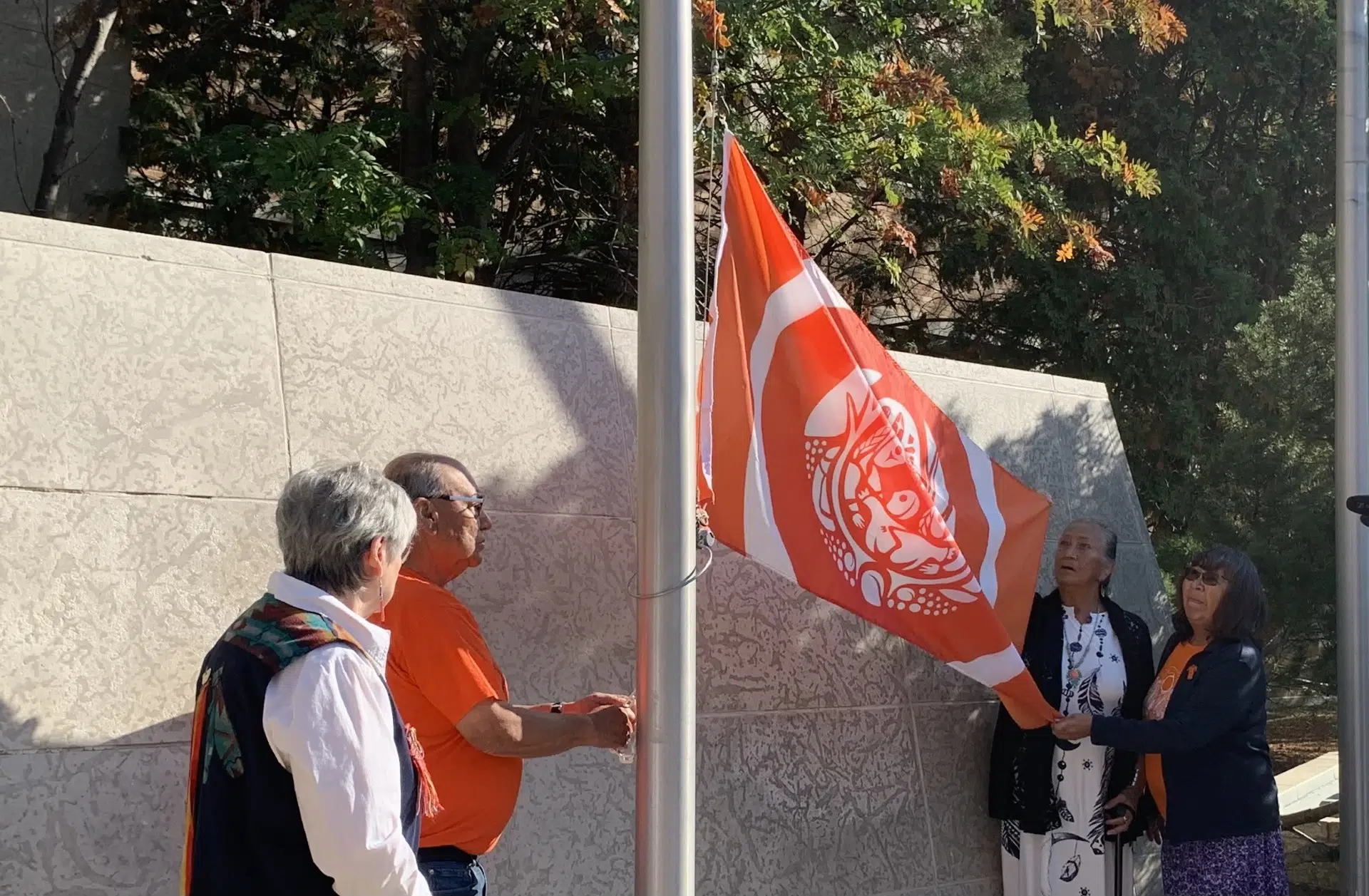 Survivors’ Flag raised in Saskatoon as National Day for Truth and Reconciliation approaches | 98COOL