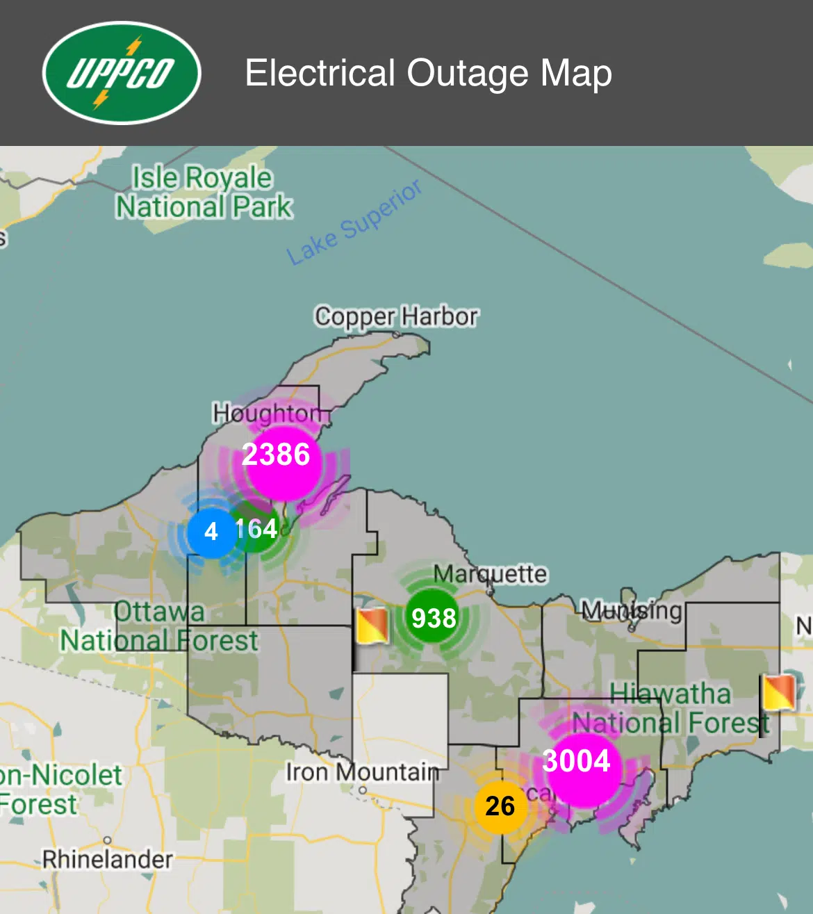 Ice, Snowstorm Leaves Thousands Without Power Across U.P ...