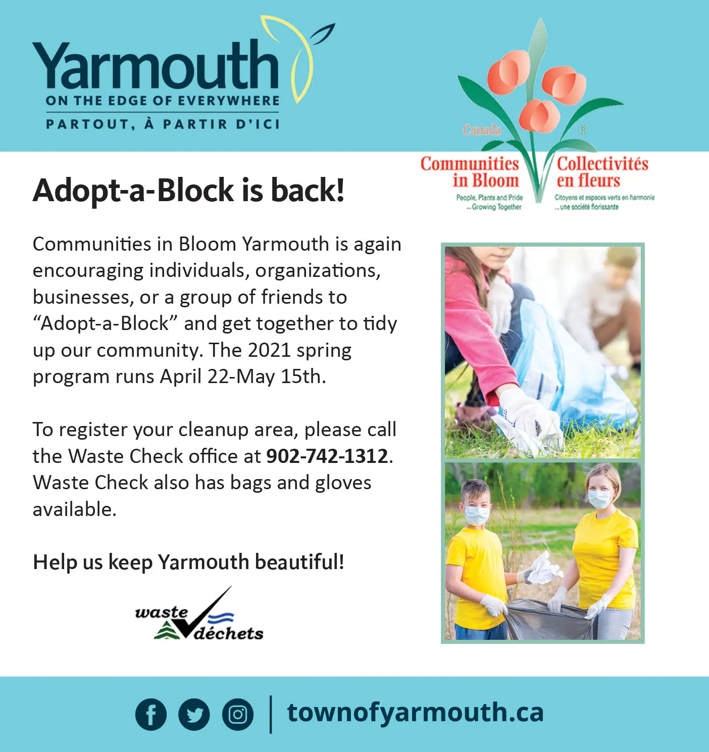 ‘Adopt-A-Block’ Begins Today In Town Of Yarmouth | Y95.5