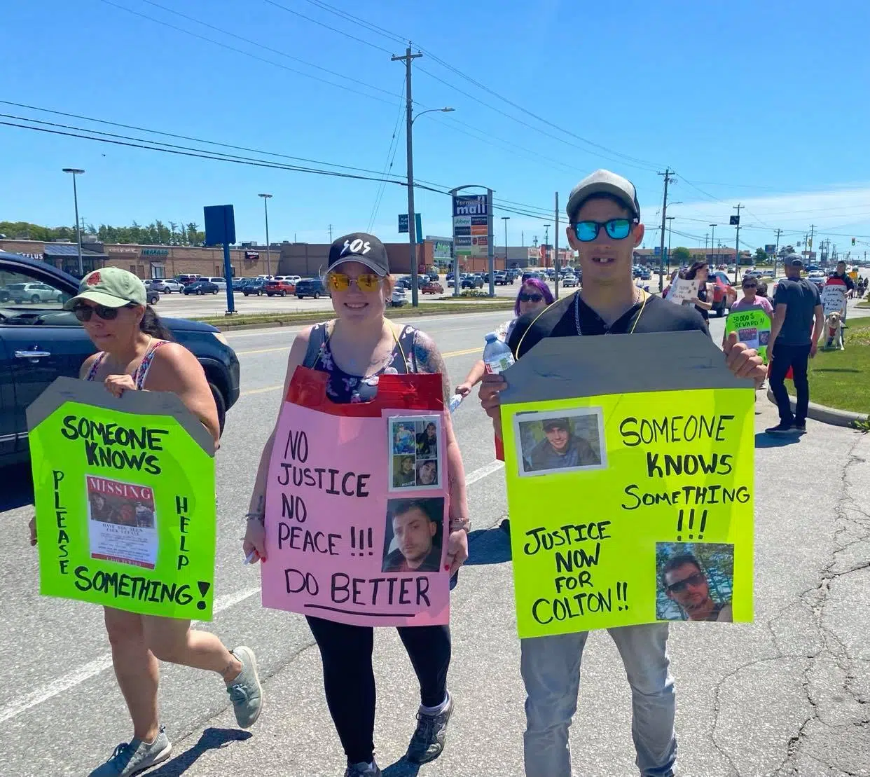 Peaceful March In Yarmouth For Colton Cook and Zack Lefave | Y95.5