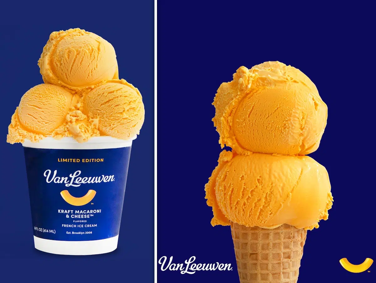 Kraft Mac & Cheese ice cream .. Would you try it if you could buy it ...