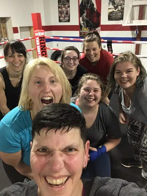 Women’s Boxercise Class Gaining Ground At Dieppe Club | 91.9 The Bend
