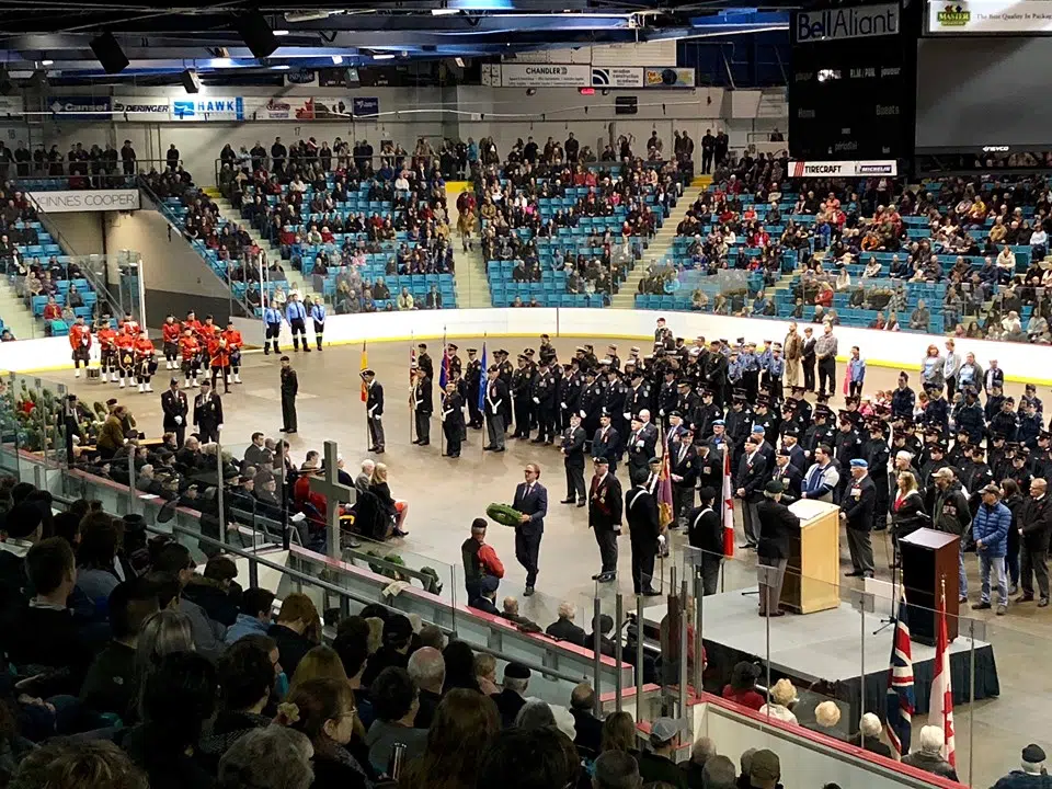 Thousands Fill Moncton Coliseum For Remembrance Day Ceremony | 91.9 The ...
