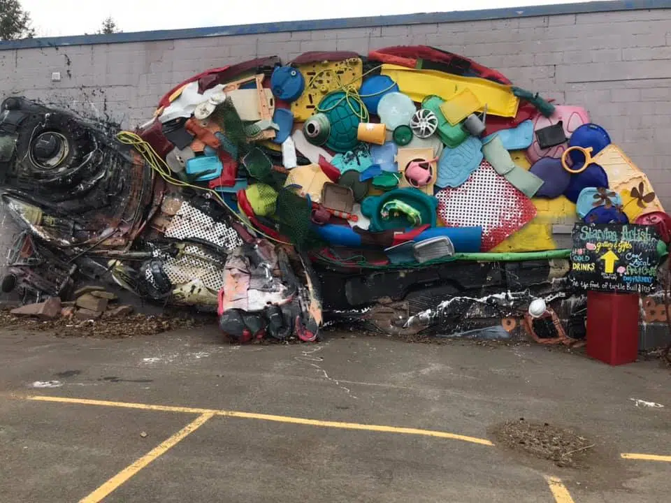 Local Artists ‘Inspire’ People To Recycle Through Murals | 91.9 The Bend