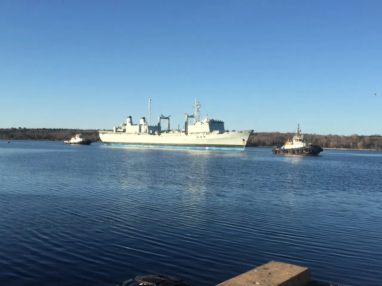 HMCS Protecteur Arrives In Queens County | Country 100.7