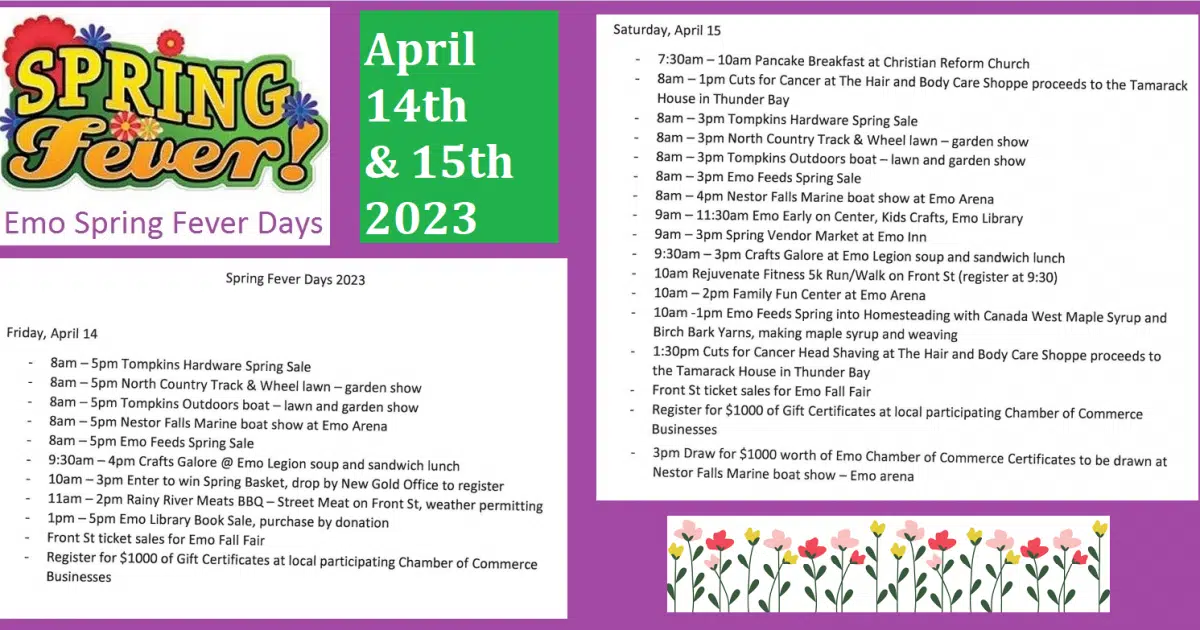 Emo Spring Fever Days 2023 – Emo Chamber of Commerce – Paul Koomans ...
