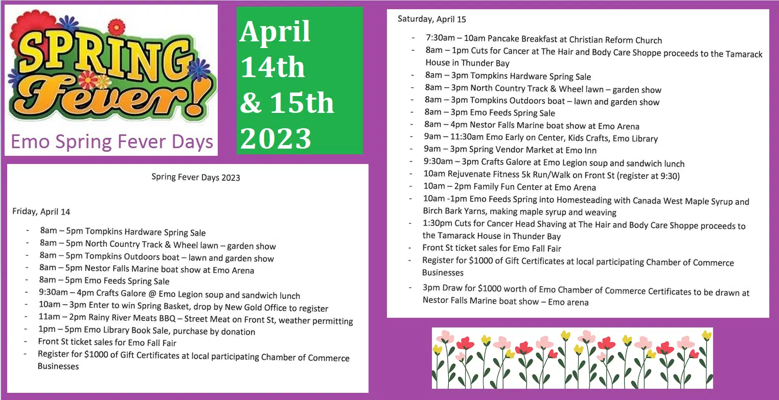 Emo Spring Fever Days 2023 – Emo Chamber of Commerce – Paul Koomans ...