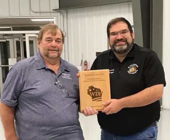 Senator Jacque Receives Friend of Towns Award | Seehafer News