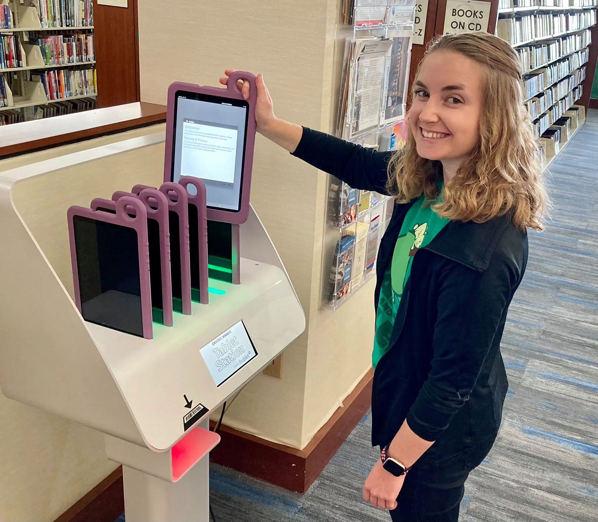 Lester Public Library Introduces New Tablet Station | Seehafer News