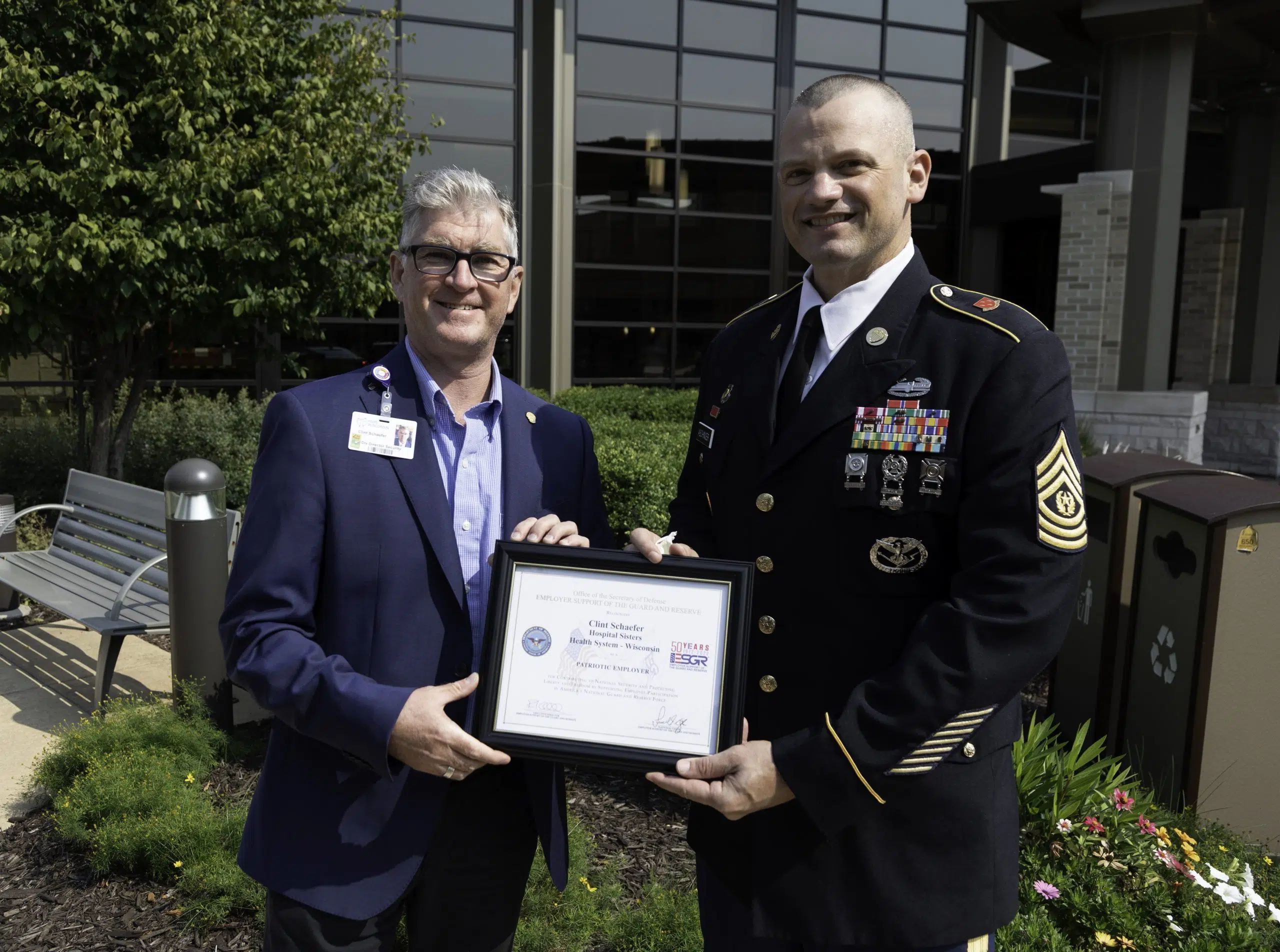 HSHS Security Director Honored by the Department of Defense | Seehafer News