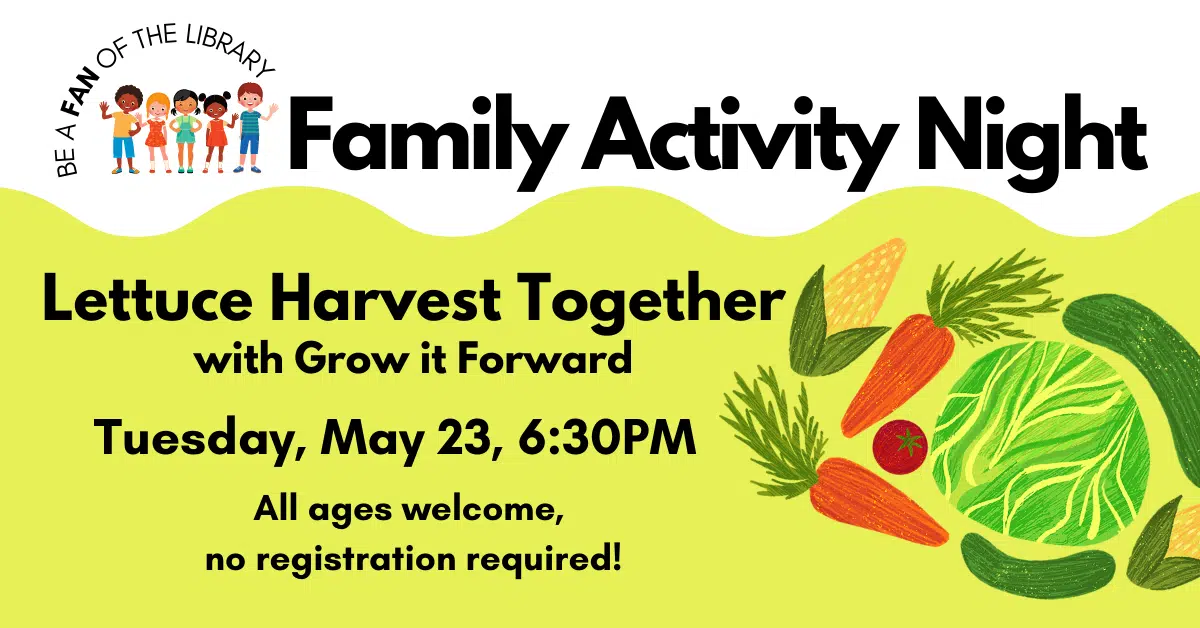 Grow It Forward & Manitowoc Public Library Team Up for an Evening of ...