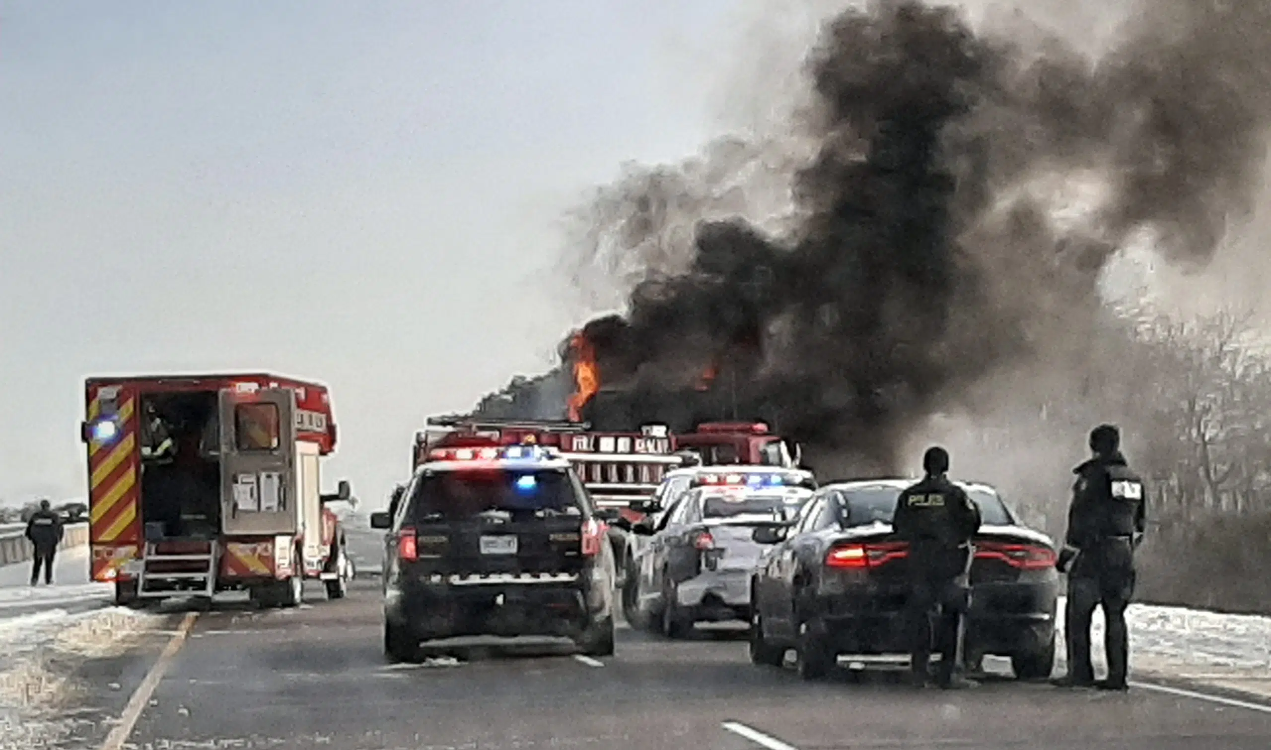 PHOTOS: Serious 401 fire | Quinte News