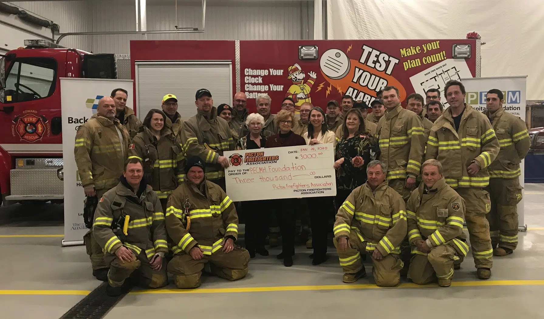 Firefighters support new county hospital | Quinte News