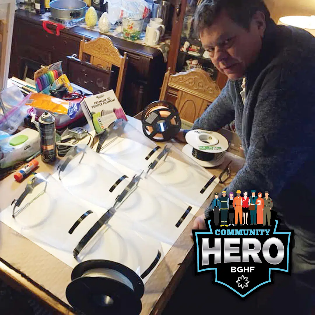 BGHF shines Community Hero spotlight on couple 3D-printing face shields ...