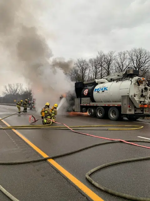 Tractor trailer fire in Quinte West | Quinte News