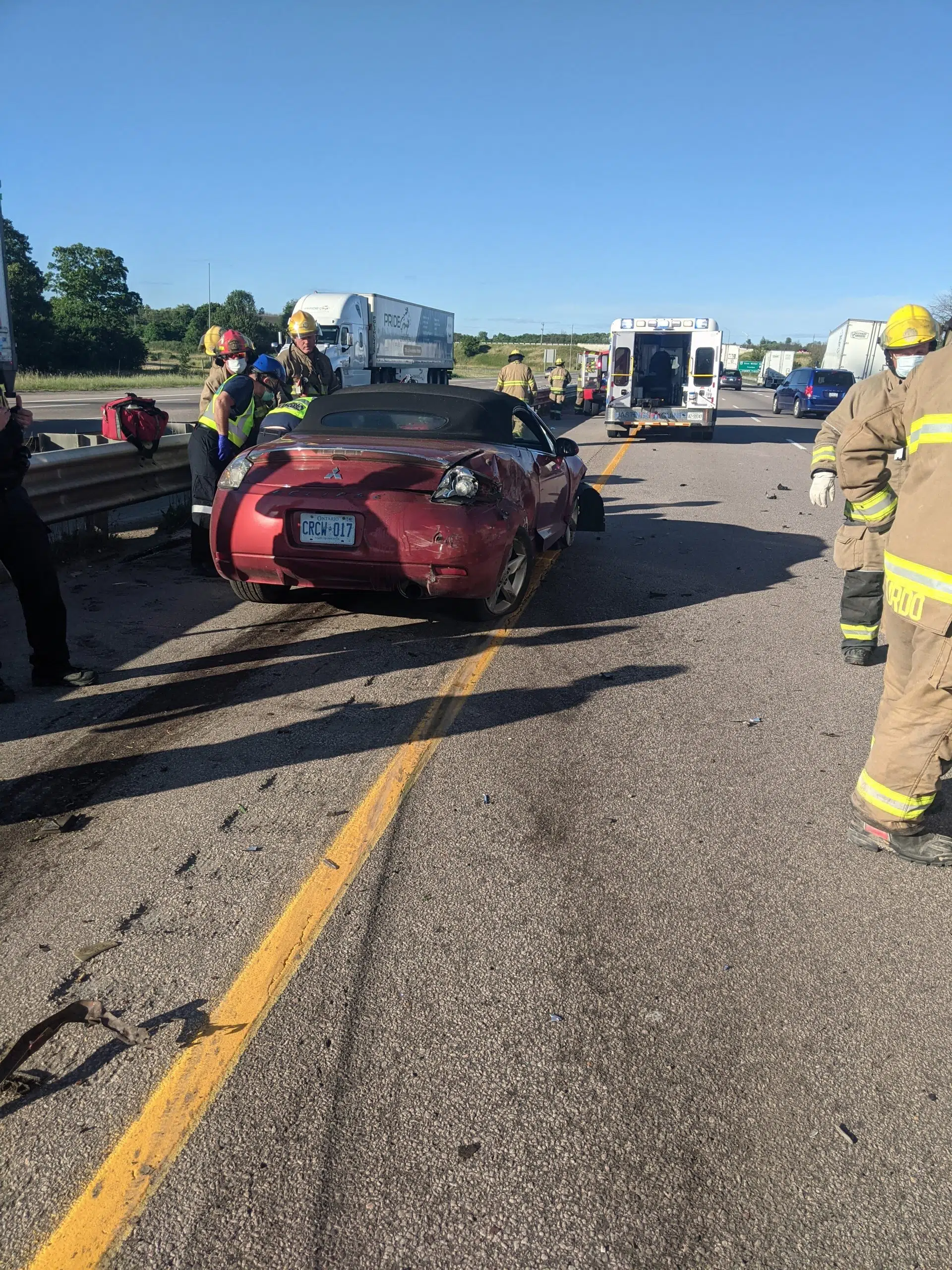 Collision on 401 | Quinte News