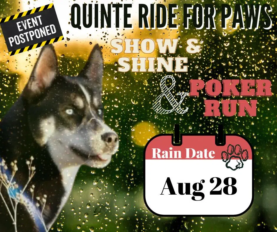 Quinte Ride for Paws organizing Poker Run and Show and Shine on Sunday ...